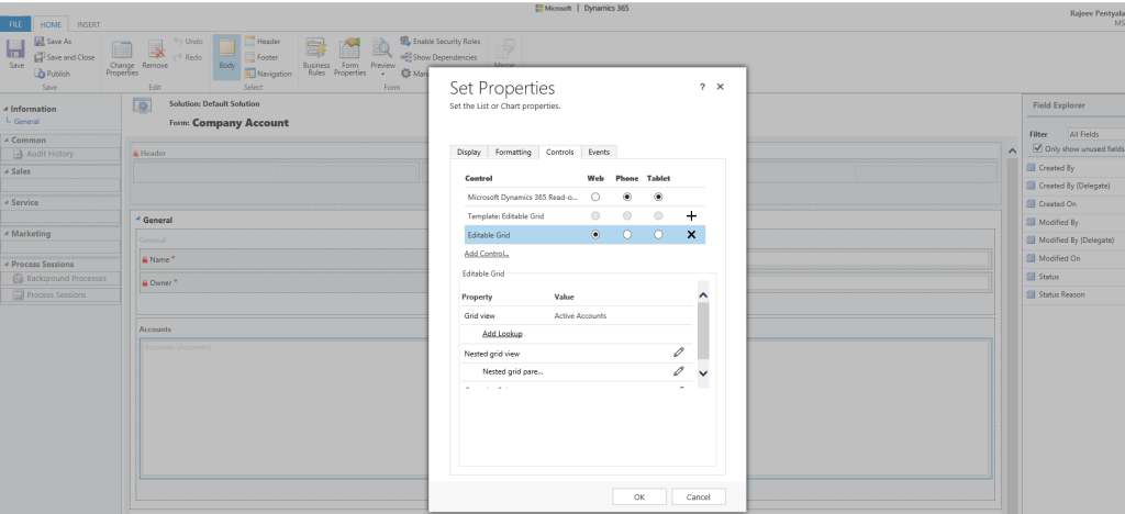 Dynamics 365 New Feature – Editable Grid – Rajeev Pentyala – Technical ...