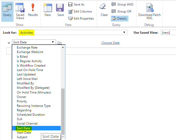 New field ‘Sort Date’ in Activity Pointer entity – Dynamics 365 ...