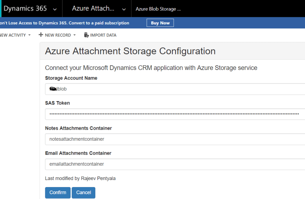 Move Attachments from CRM to Azure Blob – “Attachment Management” tool ...