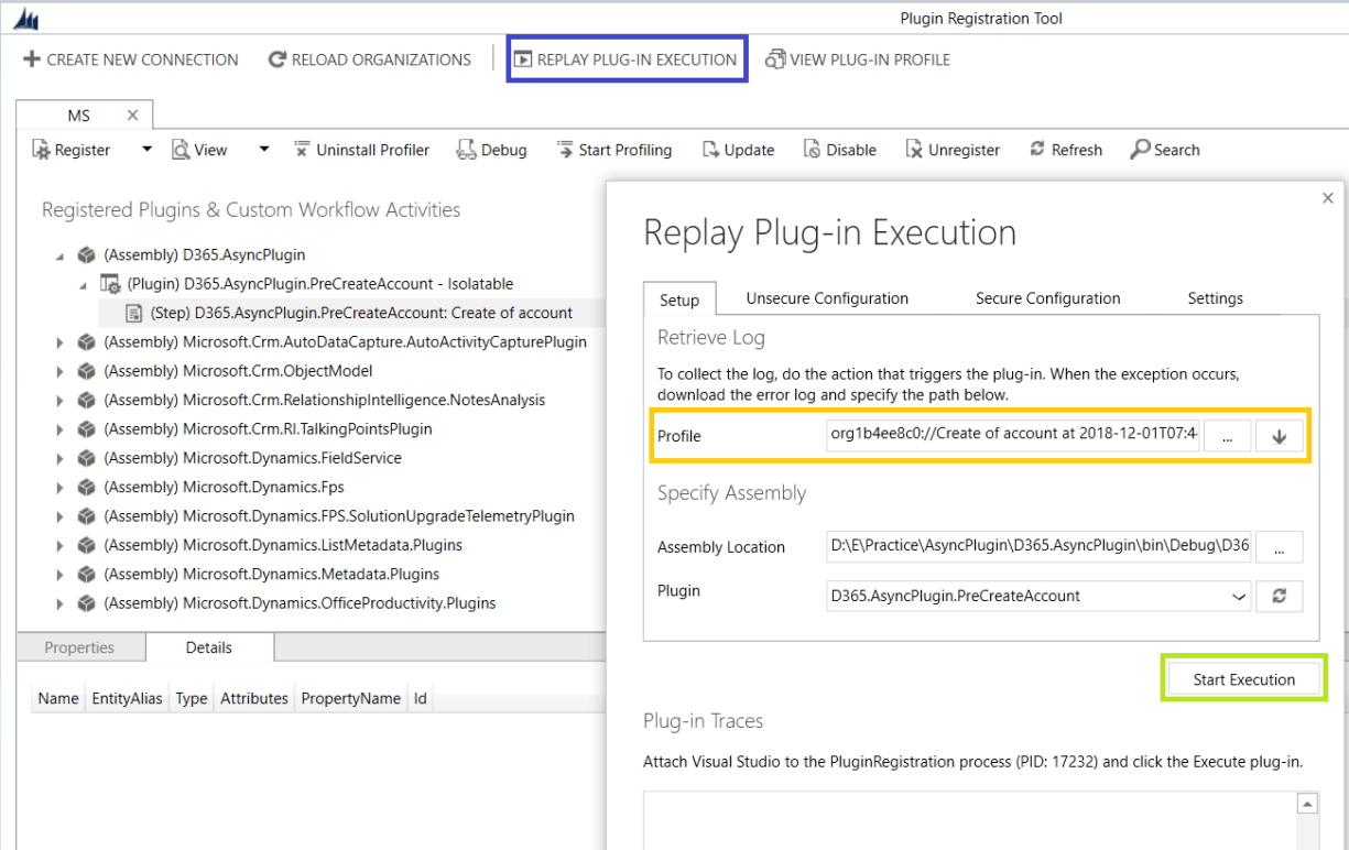[D365 CE Online] Debug Async Plug-in using “Persist to Entity” profiler option – Rajeev Pentyala ...