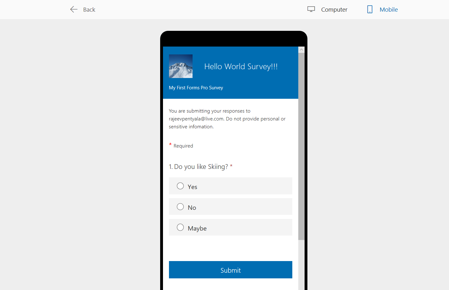 [Step by Step] Dynamics 365 – Microsoft Forms Pro Survey Solution ...