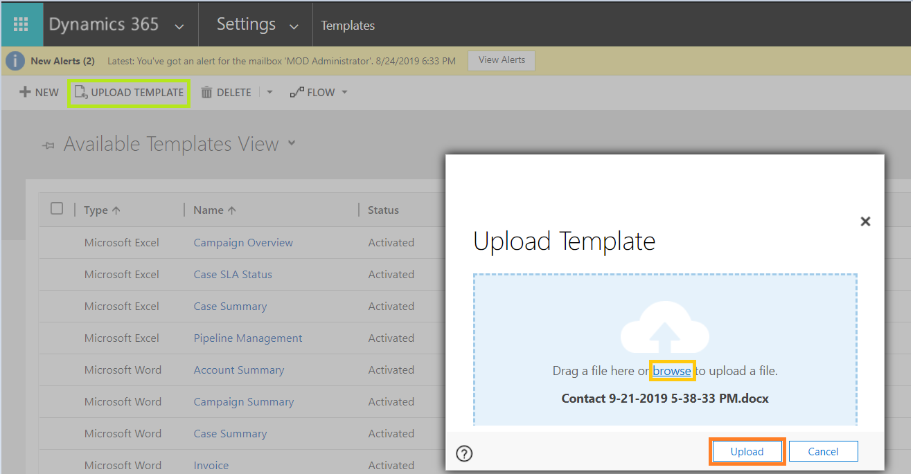 [Dynamics CE] Configure and automate Document Template generation ...