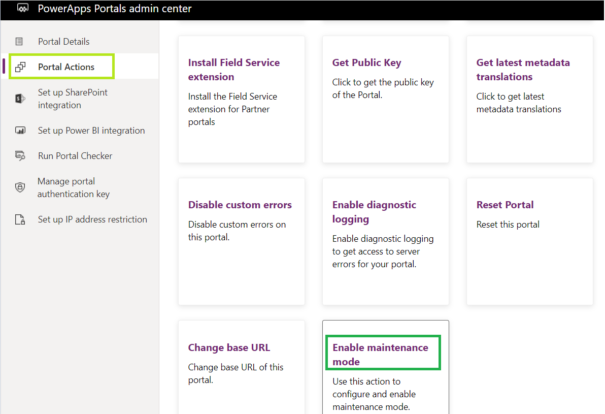 PowerApps Portal – Enable Maintenance mode – Rajeev Pentyala ...