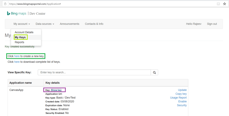 Canvas App -Working with Bing Maps connector – Rajeev Pentyala ...