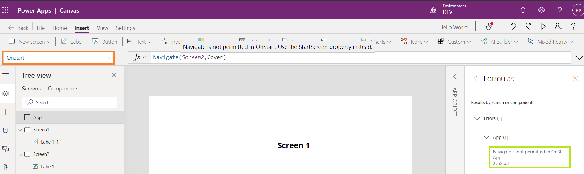 Power Apps | Canvas App | StartScreen property – Rajeev Pentyala ...