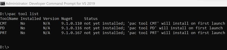 Pac cli | Install and launch Plugin Registration, Package Deployer and ...