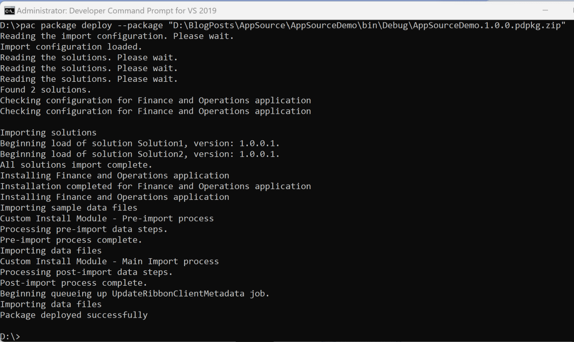 [Step by Step] Create an AppSource package using Package Deployer tool ...
