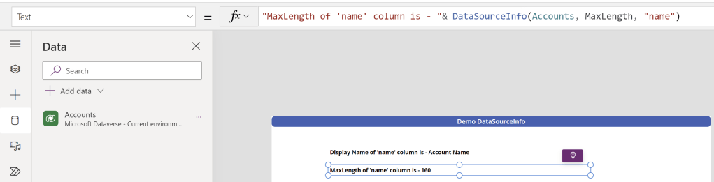 Power Fx | DataSourceInfo function – Rajeev Pentyala – Technical Blog ...