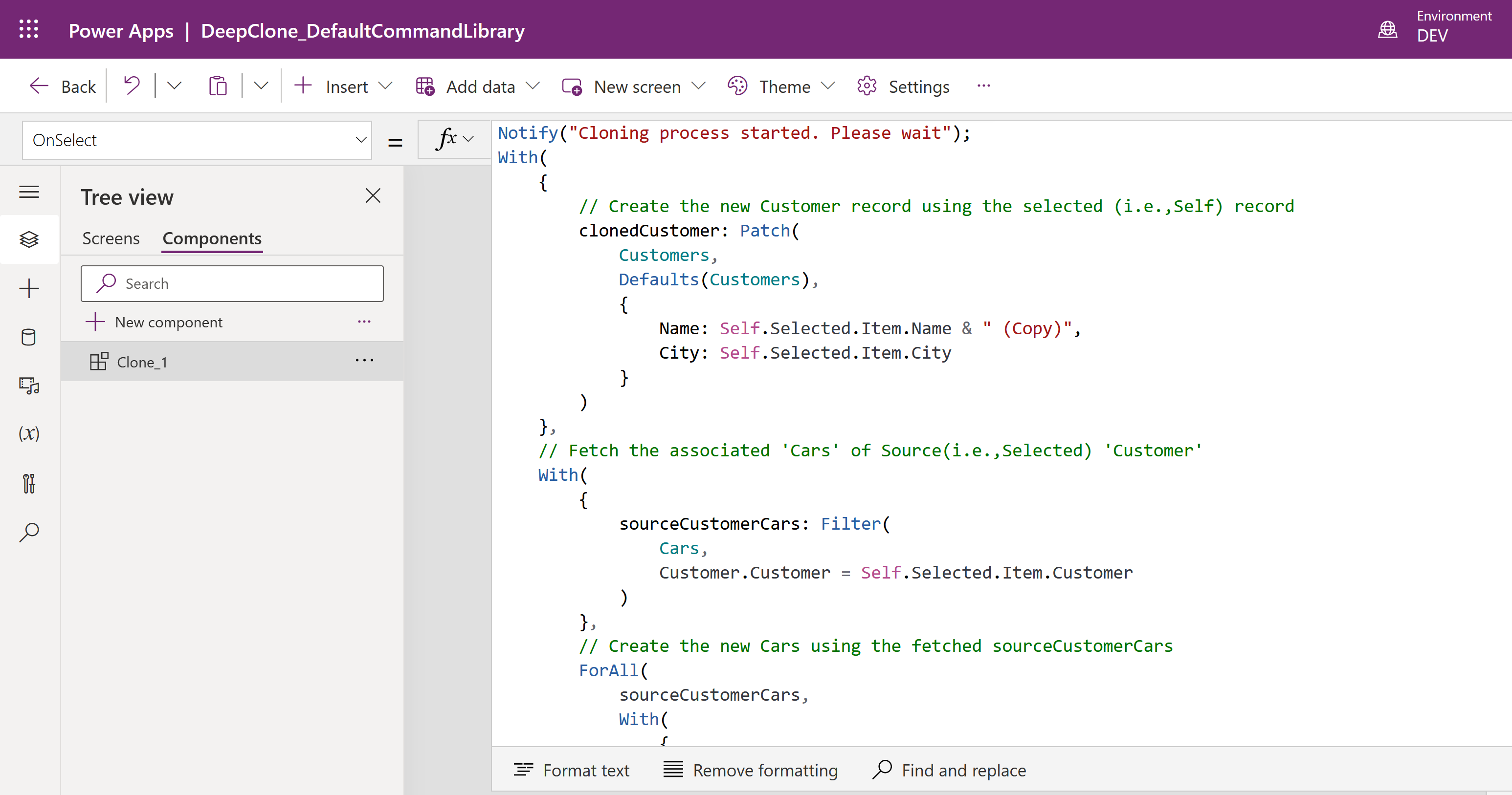 Command Bar | Power Fx | Clone a record along with child records – Rajeev Pentyala – Technical ...