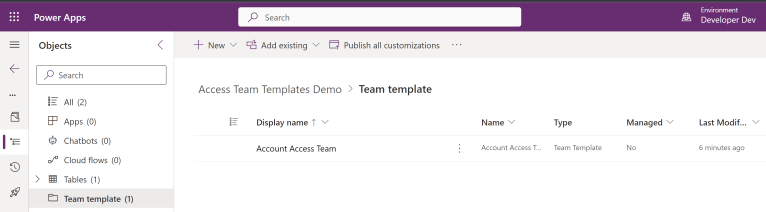 [Step by Step] Access team templates can be added in a Dataverse ...