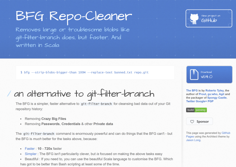 [Step by Step] BFG Repo-Cleaner tool | Clean up the git history – Rajeev Pentyala – Technical ...