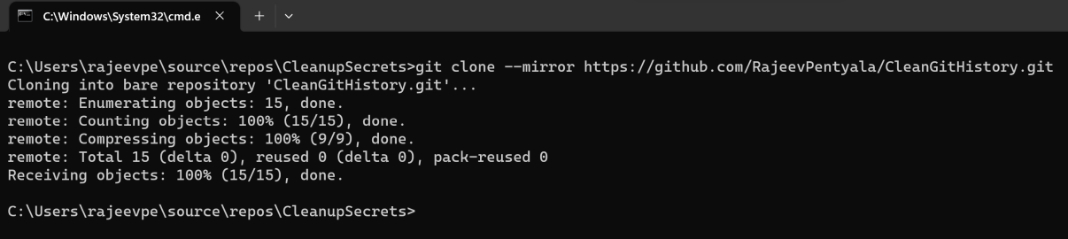 [Step by Step] BFG Repo-Cleaner tool | Clean up the git history – Rajeev Pentyala – Technical ...