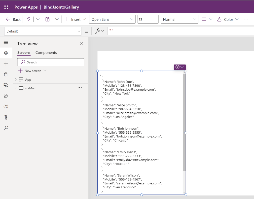 Canvas App Power Fx Parse And Bind Json Collection To Gallery Rajeev Pentyala Technical