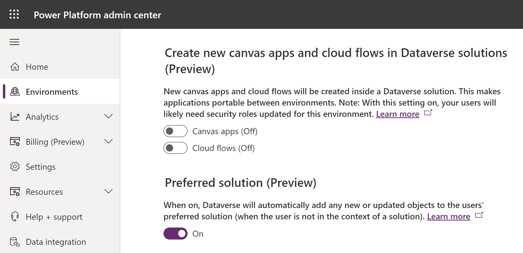 Dataverse | Set the preferred solution (preview) – Rajeev Pentyala ...