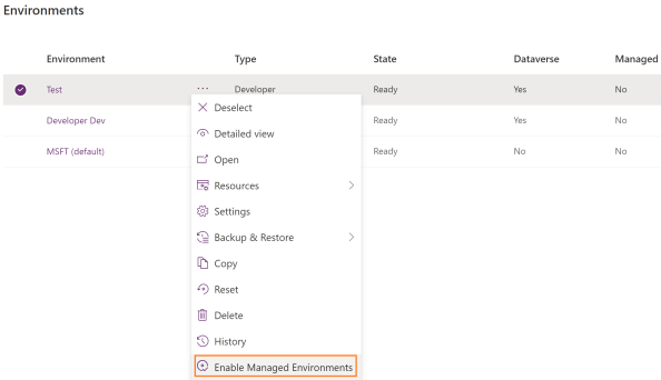 Power Platform | Enable or Disable ‘Managed Environment’ | Rajeev ...