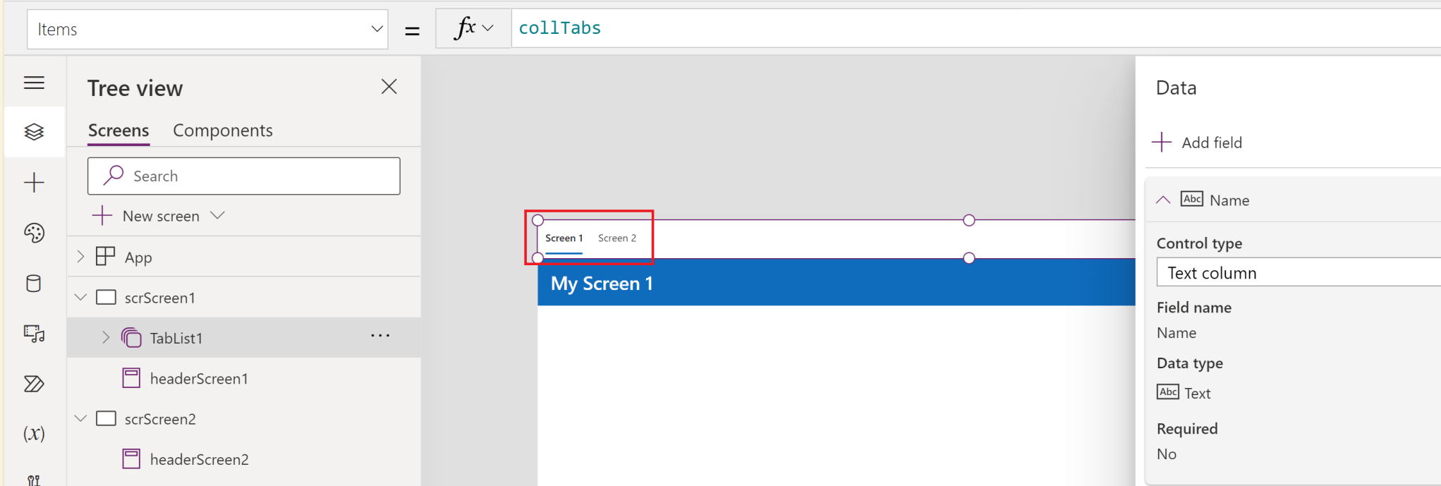 [Step by Step] Power Apps | Using ‘Tabs or tab list’ modern control ...