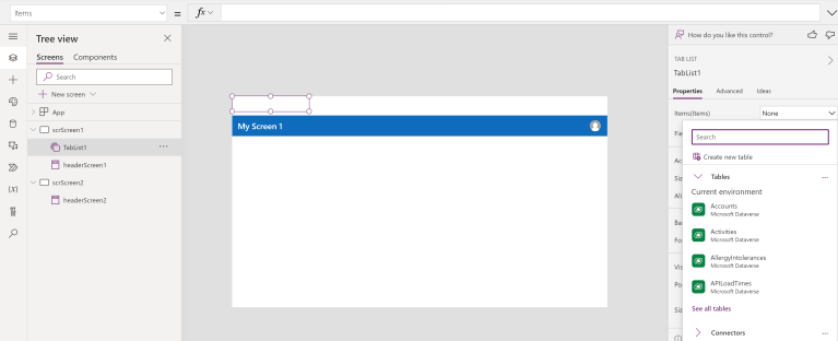 [Step by Step] Power Apps | Using ‘Tabs or tab list’ modern control ...