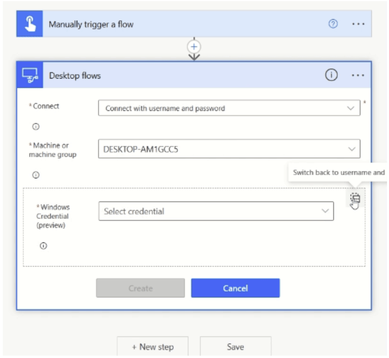 Power Automate Desktop Flow | Use credentials in connections (preview ...