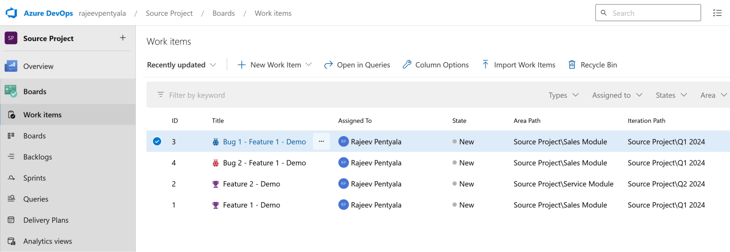 Step By Step Migrate Azure Devops Work Items Using ‘azure Devops 4442