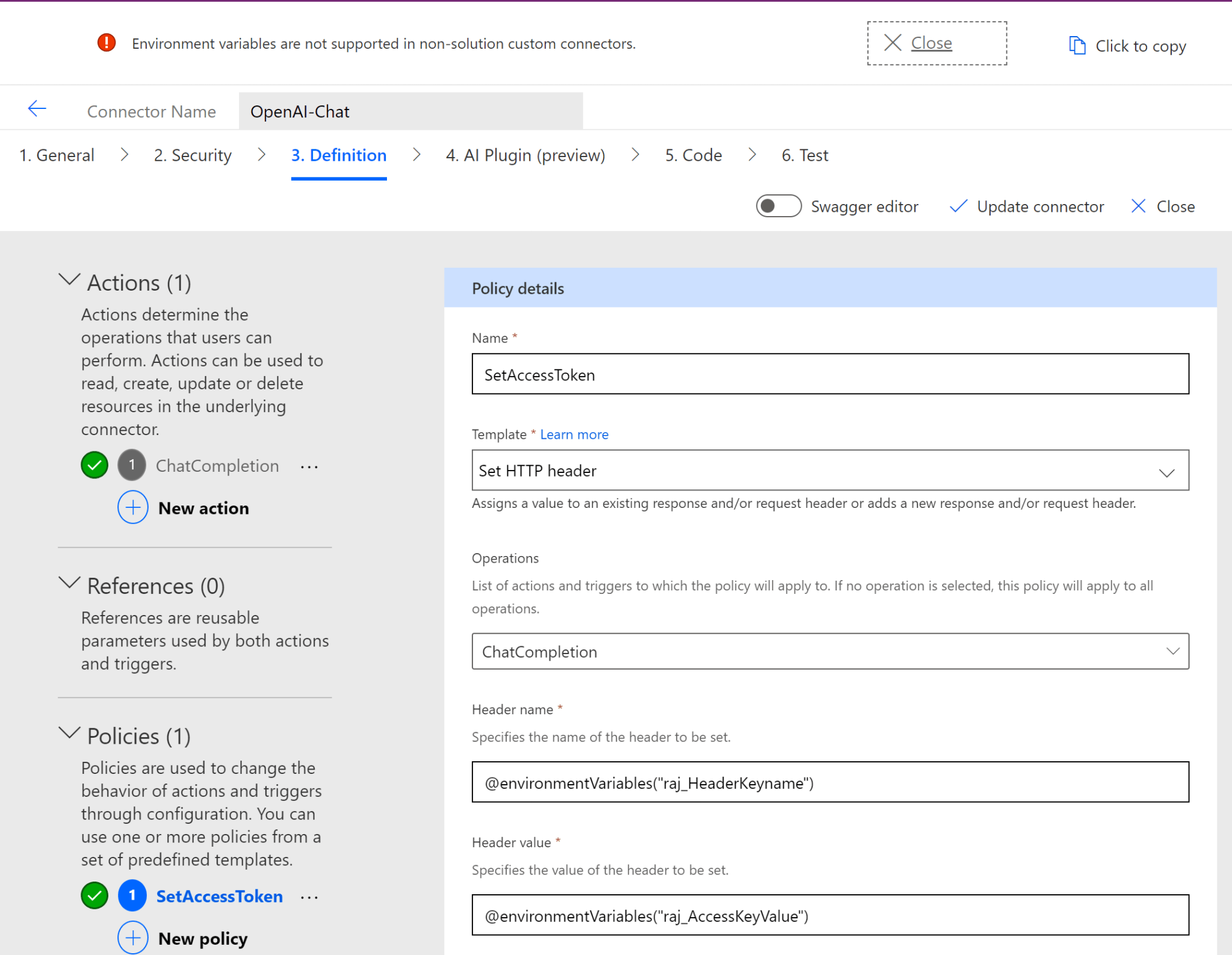 Power Platform | Working with Custom Connector Policies – Rajeev ...