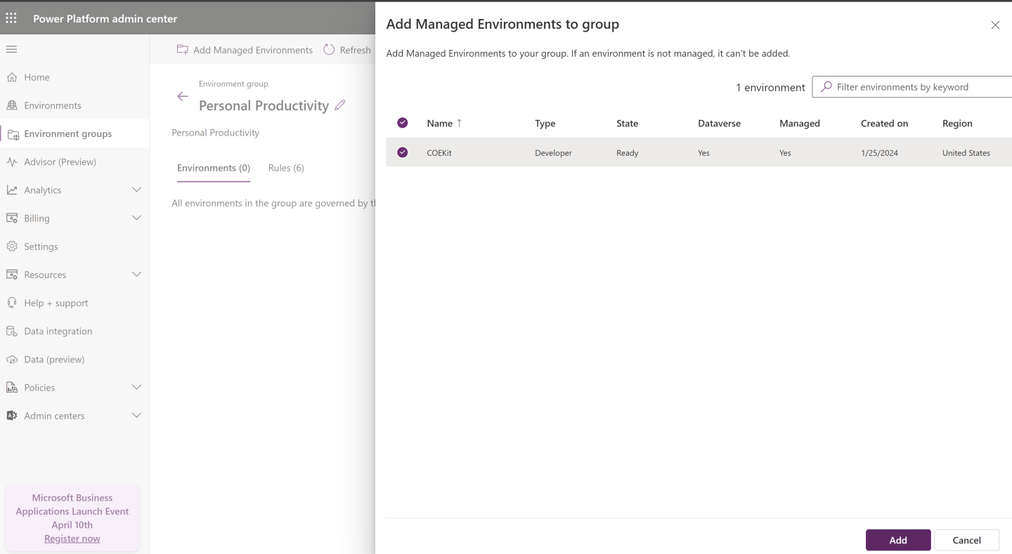 Power Platform | Managed Environments | Environment groups – Rajeev ...