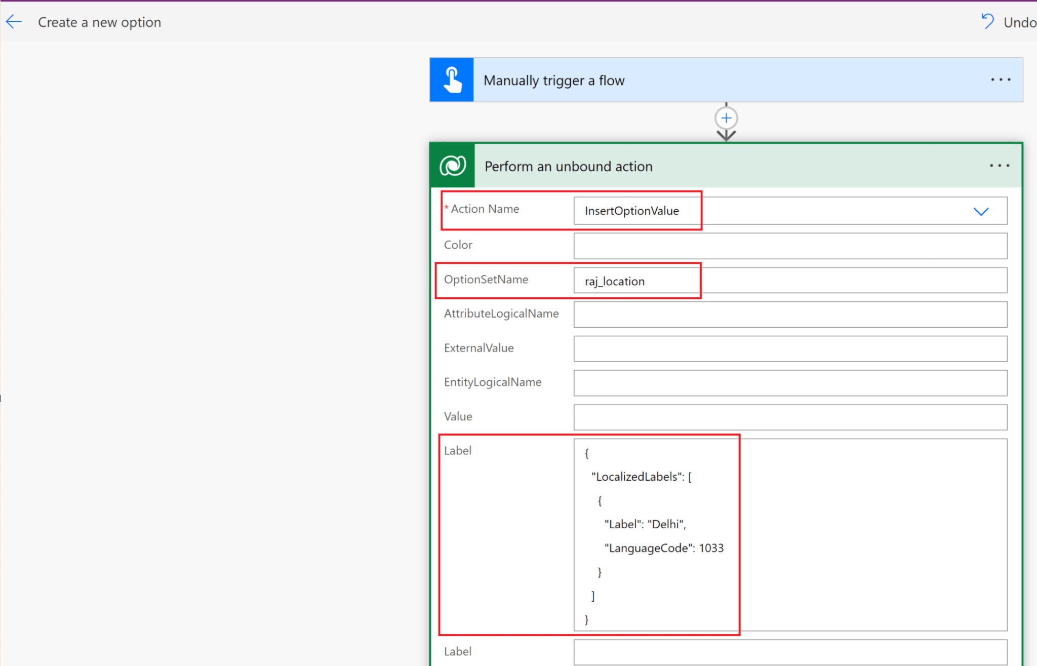 Power Automate | Insert a new option for a global or local option set ...