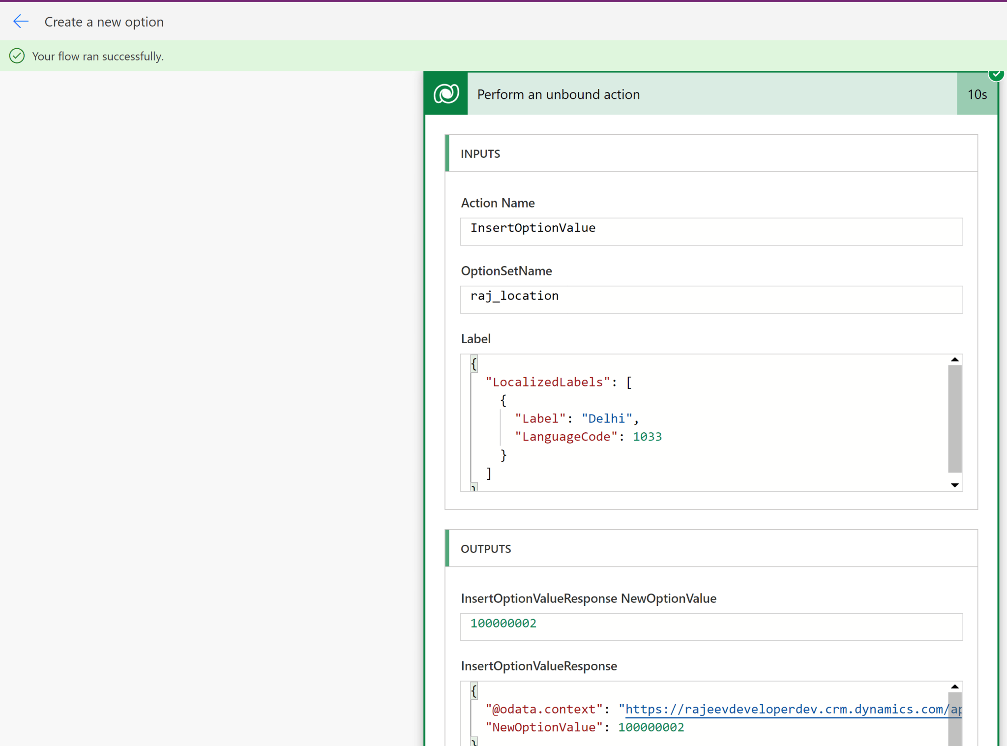 Power Automate | Insert a new option for a global or local option set ...