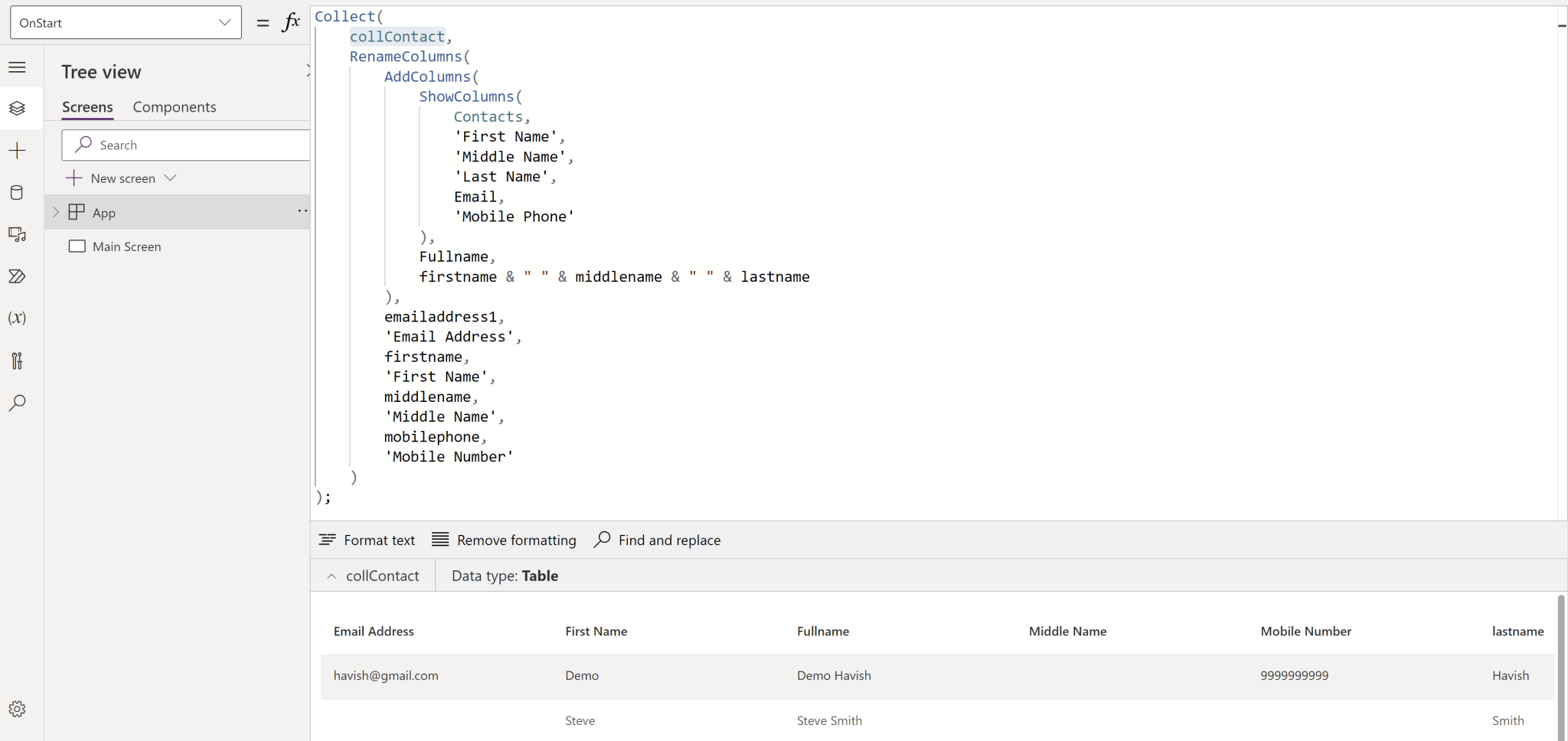 [Beginners] Power Fx: ShowColumns, AddColumns, RenameColumns and DropColumns – Rajeev Pentyala ...