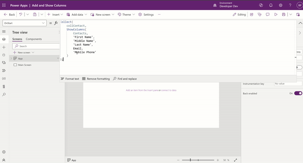 [Beginners] Power Fx: ShowColumns, AddColumns, RenameColumns and ...
