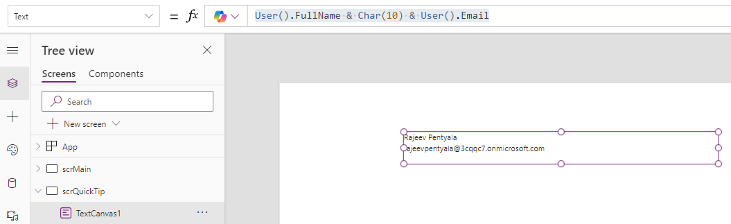 [Quick Tip] Canvas App | Line breaks – Rajeev Pentyala – Technical Blog ...