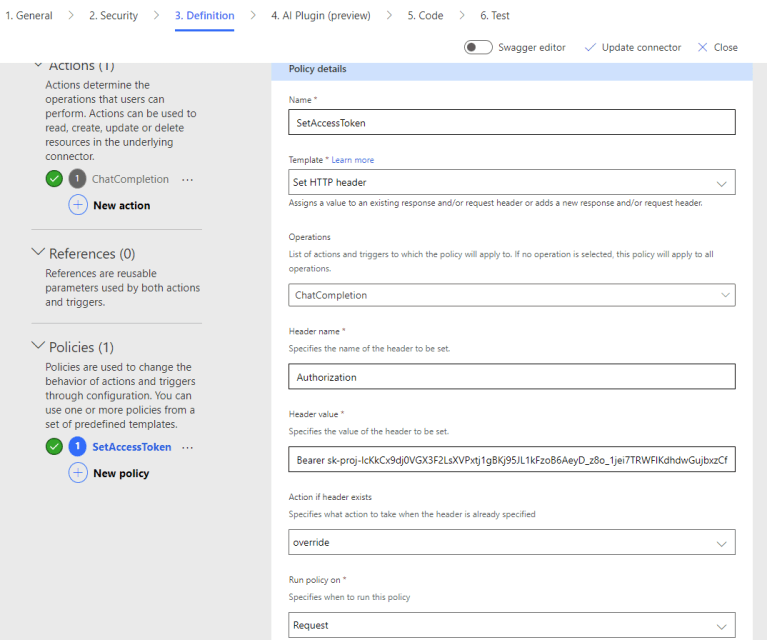 Custom Connector | ‘API Key’ Authentication Using Policies – Rajeev ...