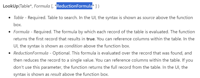 [Beginner’s Guide] PowerFx | Lookup Function with ‘ReductionFormula ...