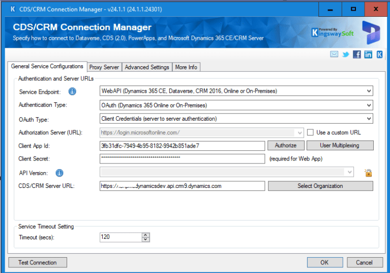 SSIS | KingswaySoft | Dataverse | Connect to Environment using Service ...