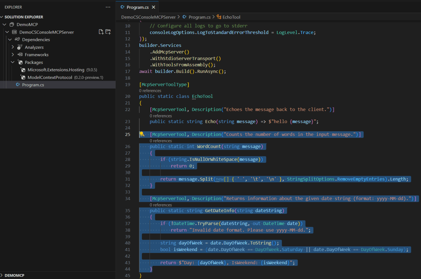 MCP using C# SDK: Create Your First Local MCP Server in VS Code – Rajeev Pentyala – Technical ...