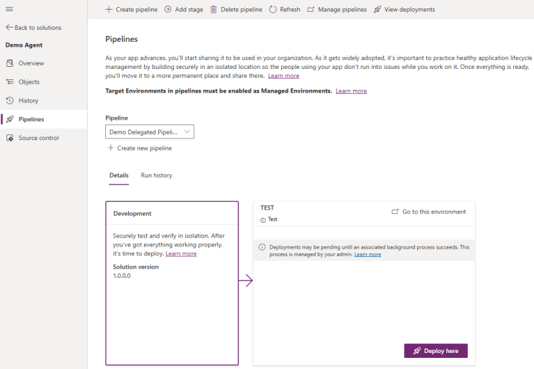Power Platform Pipelines | Delegated Deployment with a Service ...