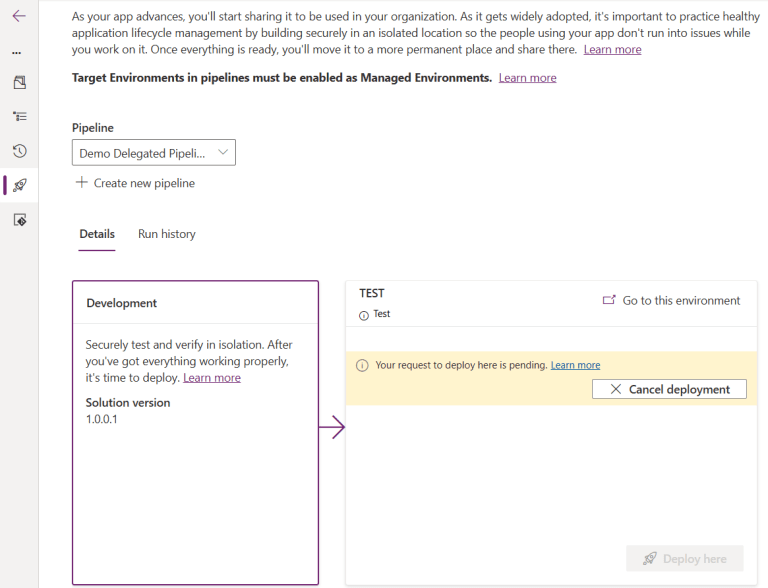 Power Platform Pipelines | Delegated Deployment with a Service ...
