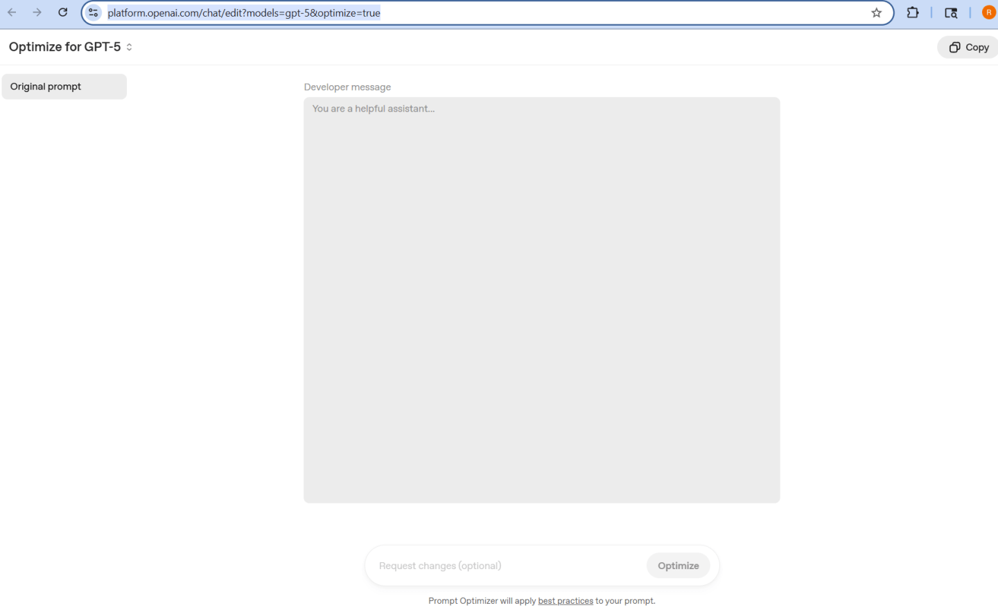 OpenAI “Prompt Optimizer” Tool | Write Better Prompts Faster – Rajeev ...