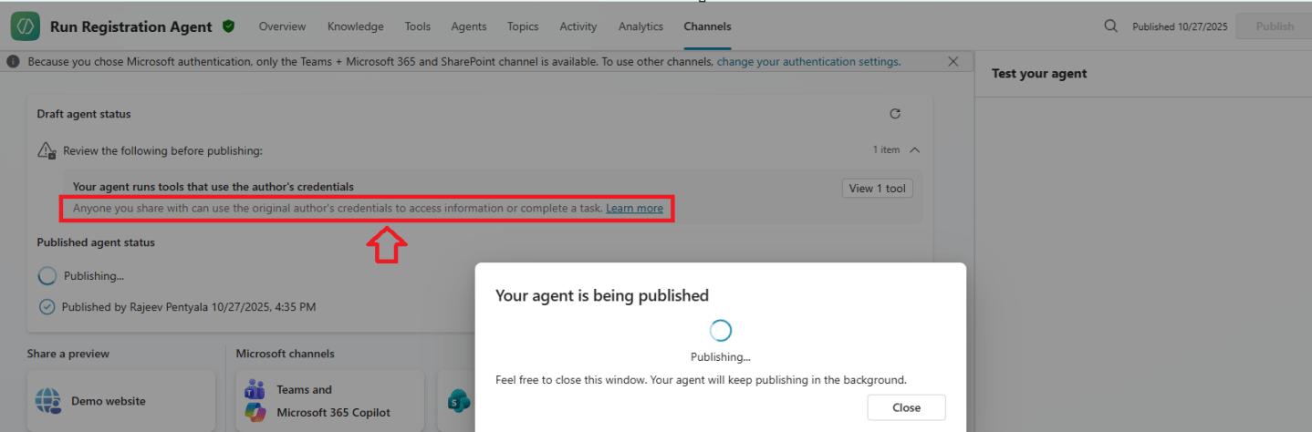 Copilot Studio | Configure ‘End user authentication’ – Rajeev Pentyala ...