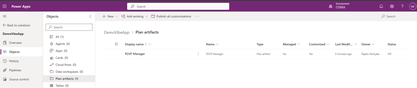 Power Apps: Build a New App at Vibe.PowerApps.com – Rajeev Pentyala ...