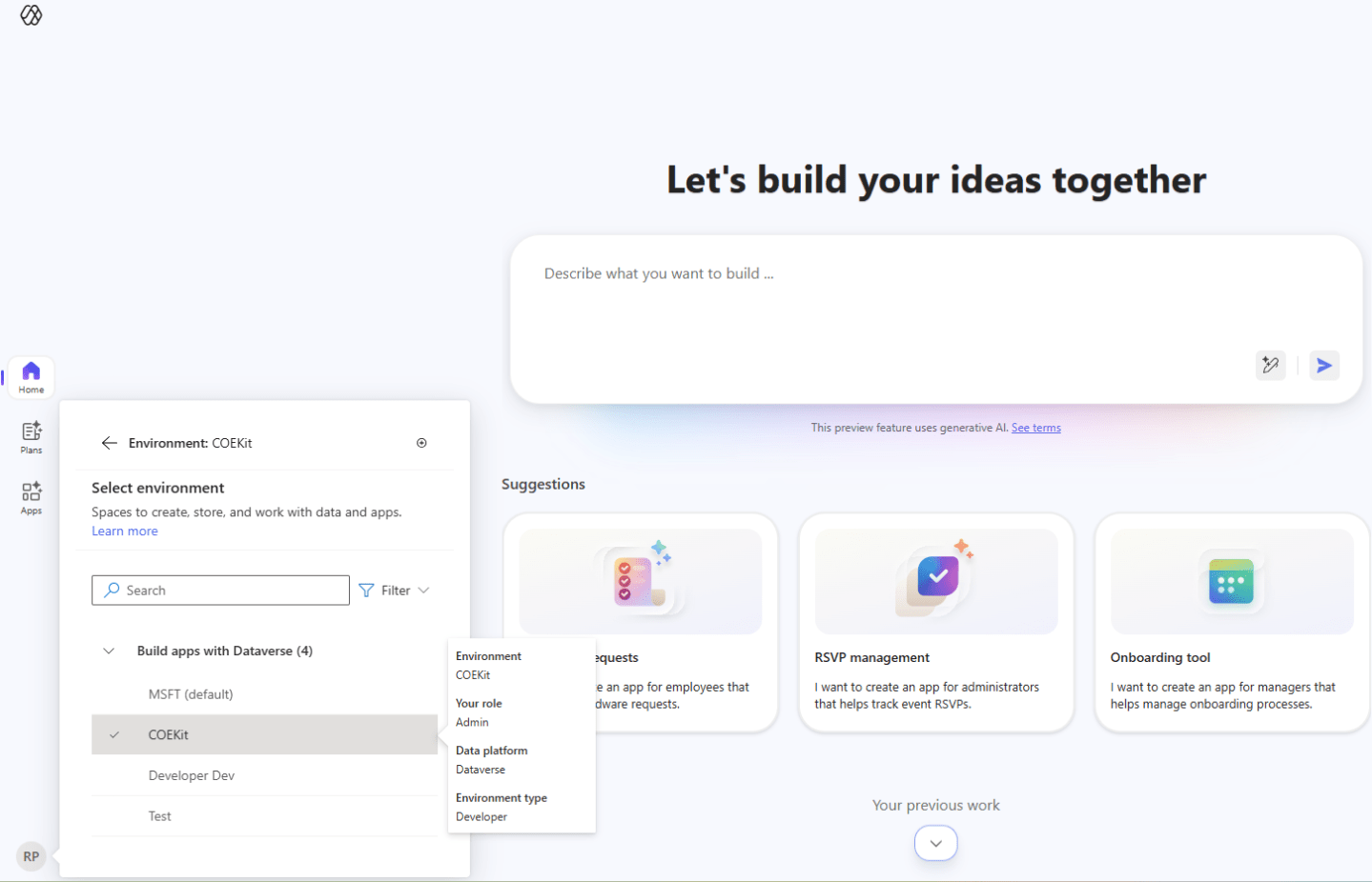 Power Apps: Build a New App at Vibe.PowerApps.com – Rajeev Pentyala ...