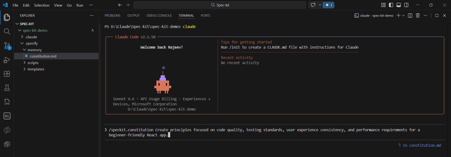GitHub Spec-Kit with Claude Code: Build a React App Using Spec-Driven ...
